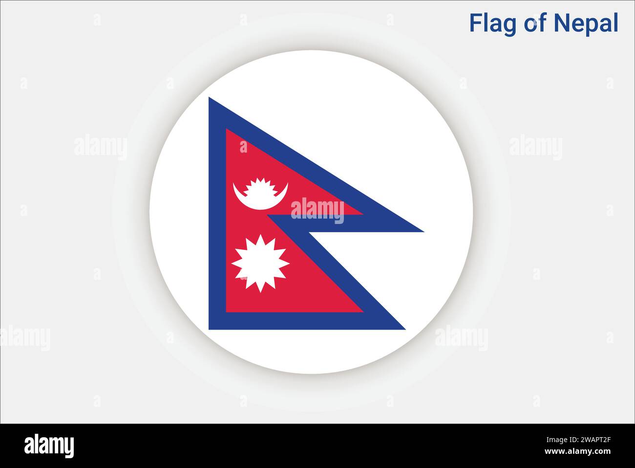 High detailed flag of Nepal. National Nepal flag. Asia. 3D illustration ... High detailed flag of Nepal. National Nepal flag. Asia. 3D illustration ...