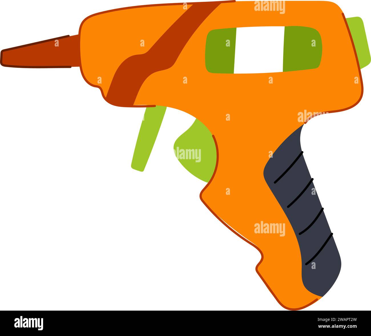 diy glue gun cartoon vector illustration Stock Vector Image & Art - Alamy