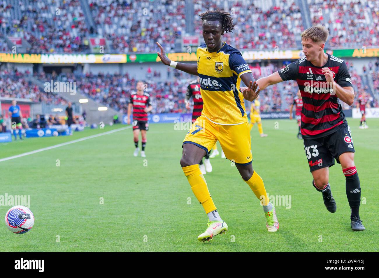 Sydney, Australia. 06th Jan, 2024. Alexander Bonetig of the Wanderers ...