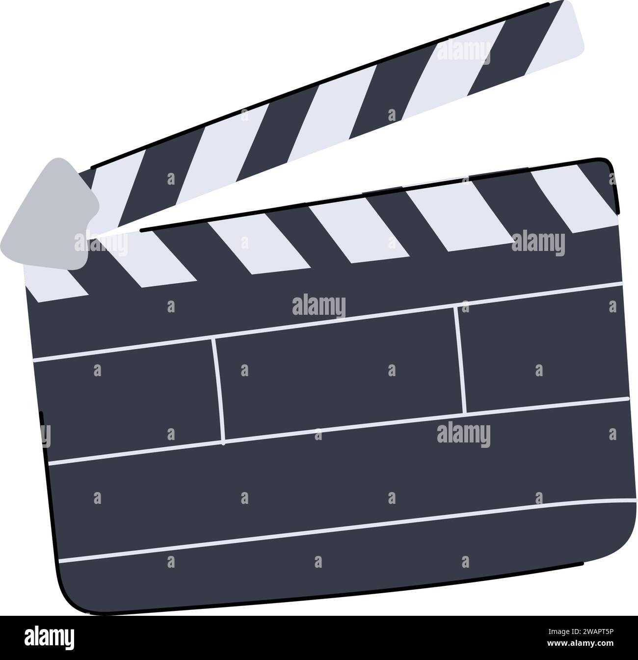 film clapperboard cartoon vector illustration Stock Vector Image & Art ...