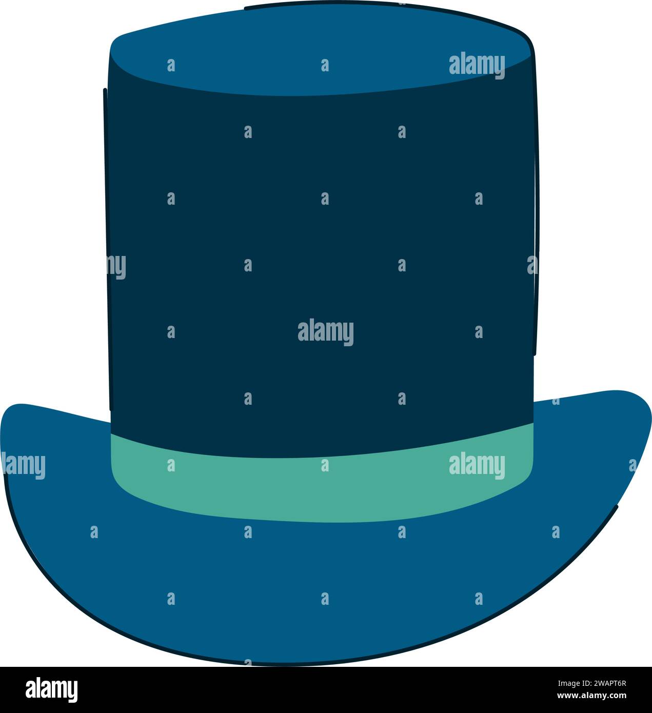 show cylinder hat cartoon vector illustration Stock Vector Image & Art ...