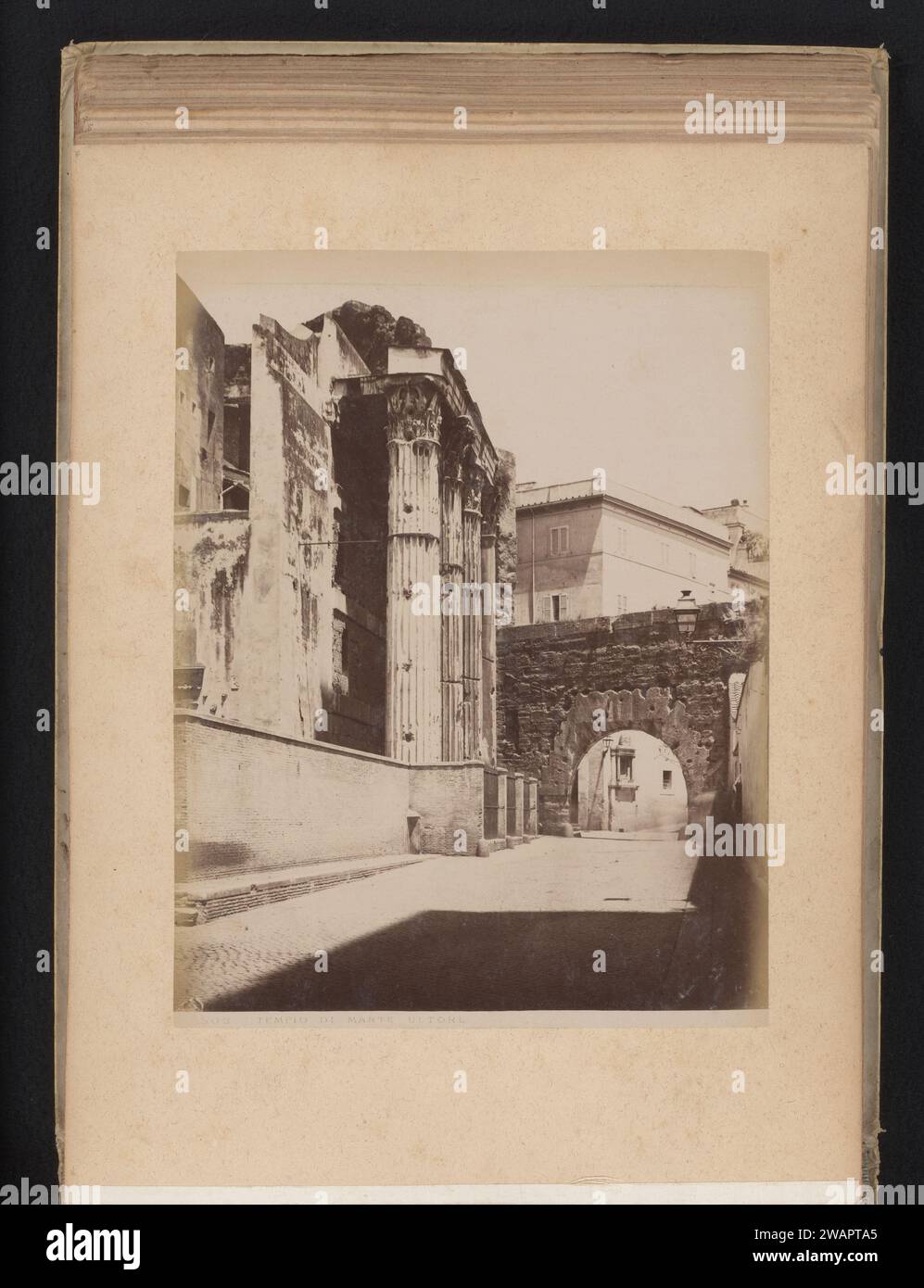 View of the temple of Mars Ultor on the Augustus in Rome, Anonymous ...