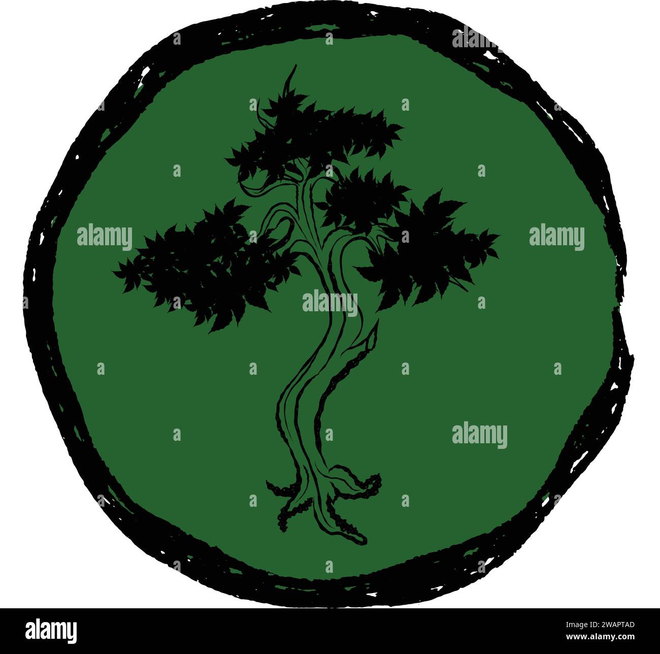 Bonsai Tree Vector Stock Vector Image And Art Alamy