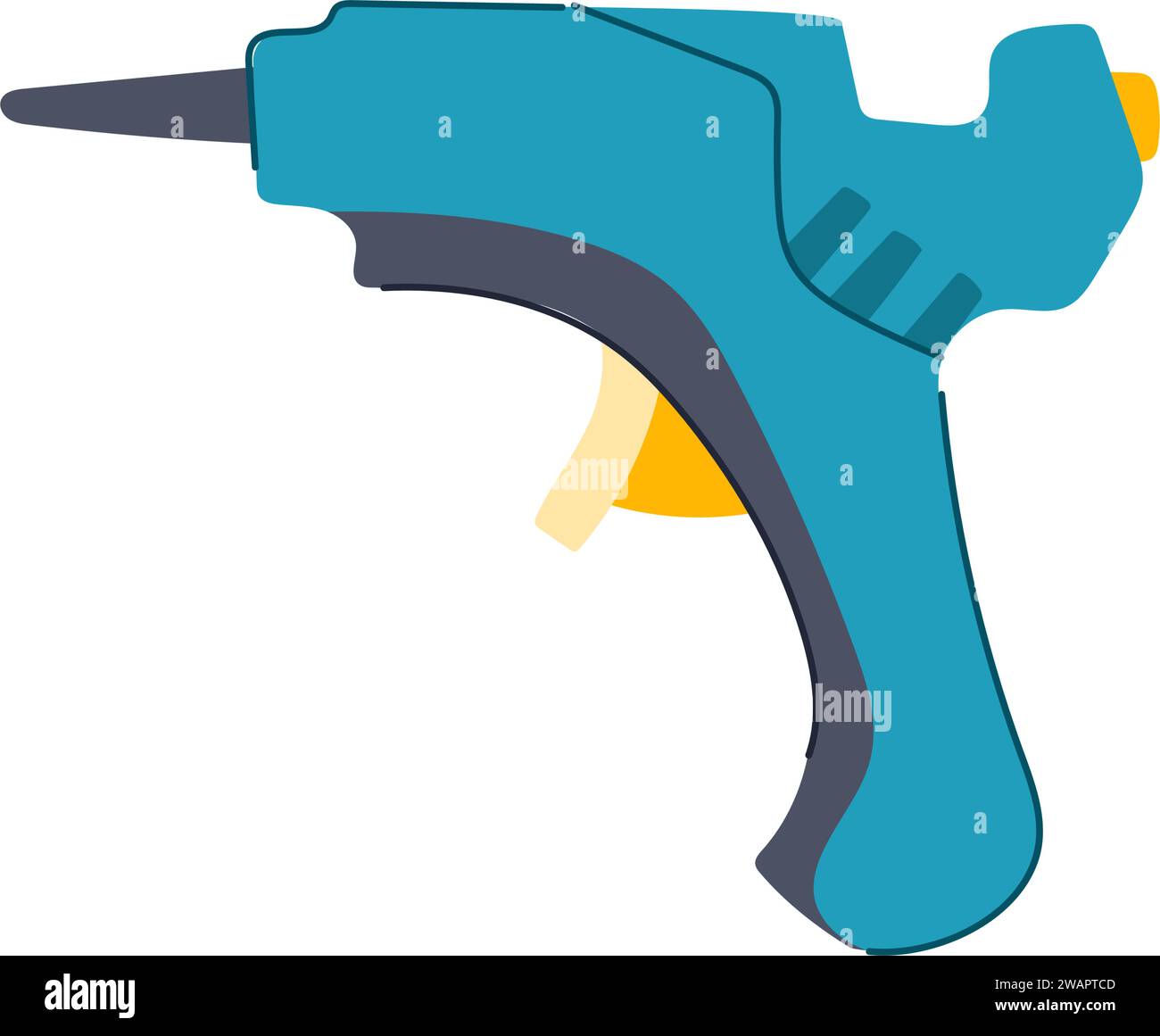 silicone glue gun cartoon vector illustration Stock Vector Image & Art ...