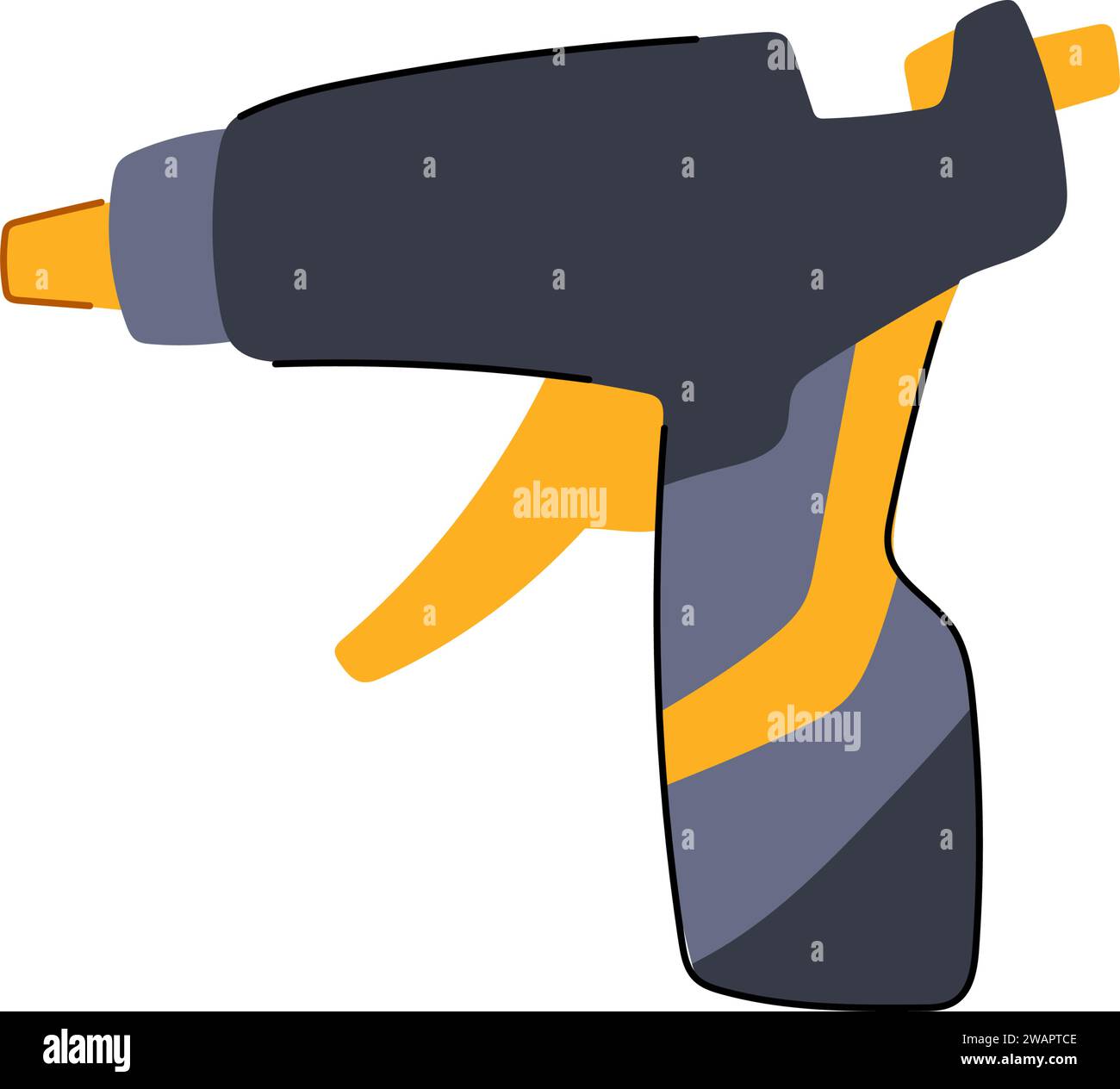 Gun top view Stock Vector Images - Alamy