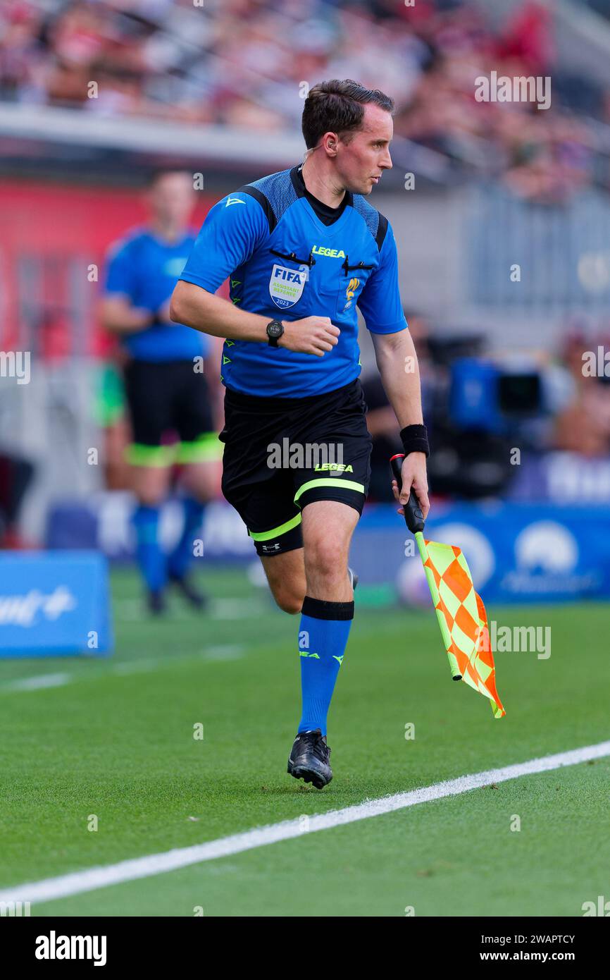 Sydney, Australia. 06th Jan, 2024. Assistant referee, Ryan Gallagher in ...