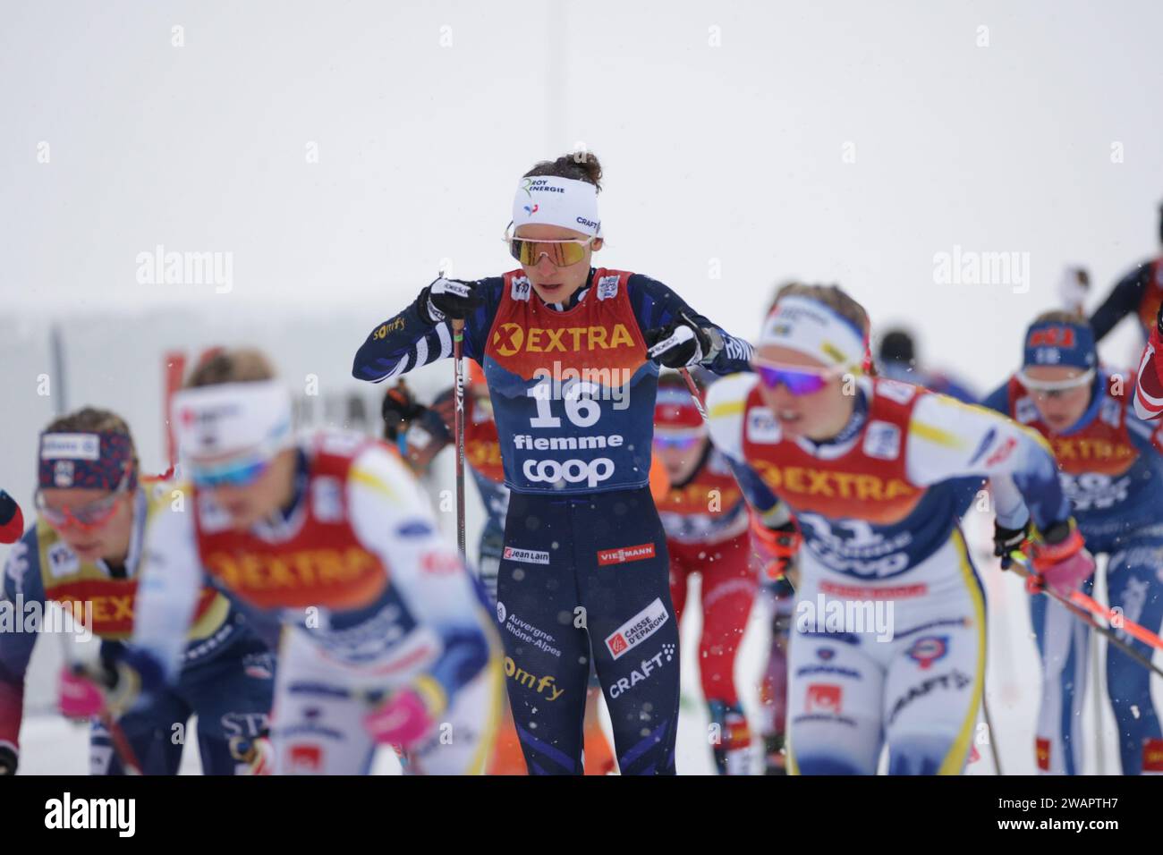 Lago Di Tesero, Italy. 06th Jan, 2024. © Pierre Teyssot/MAXPPP ; Cross ...