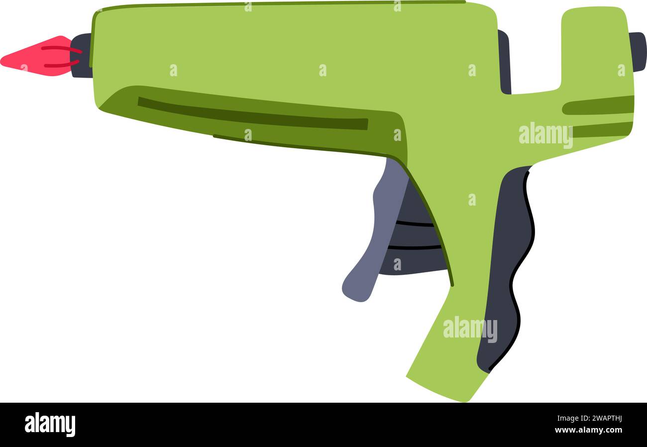 pistol glue gun cartoon vector illustration Stock Vector Image & Art ...