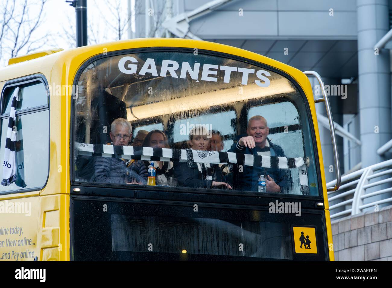 Newcastle upon Tyne, UK. 6th January 2024. Newcastle United fans on the ...