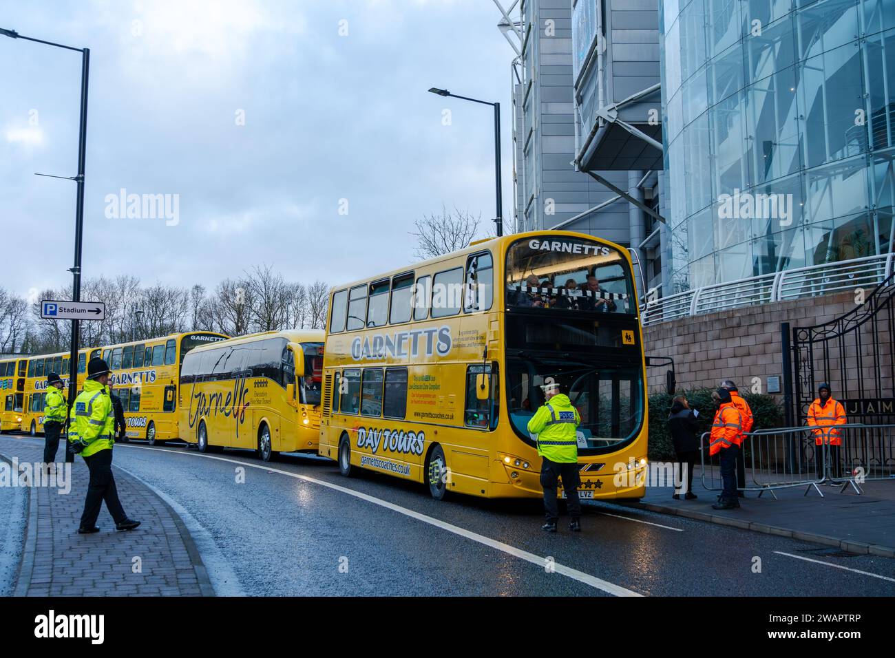 Newcastle upon Tyne, UK. 6th January 2024. Newcastle United fans on the ...