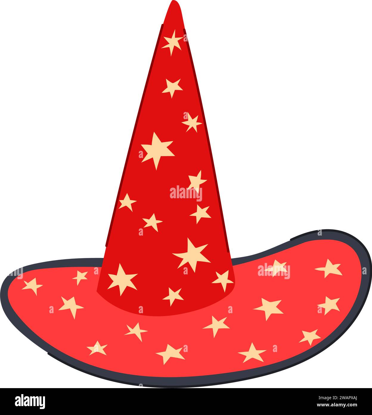 magic magician hat cartoon vector illustration Stock Vector Image & Art ...