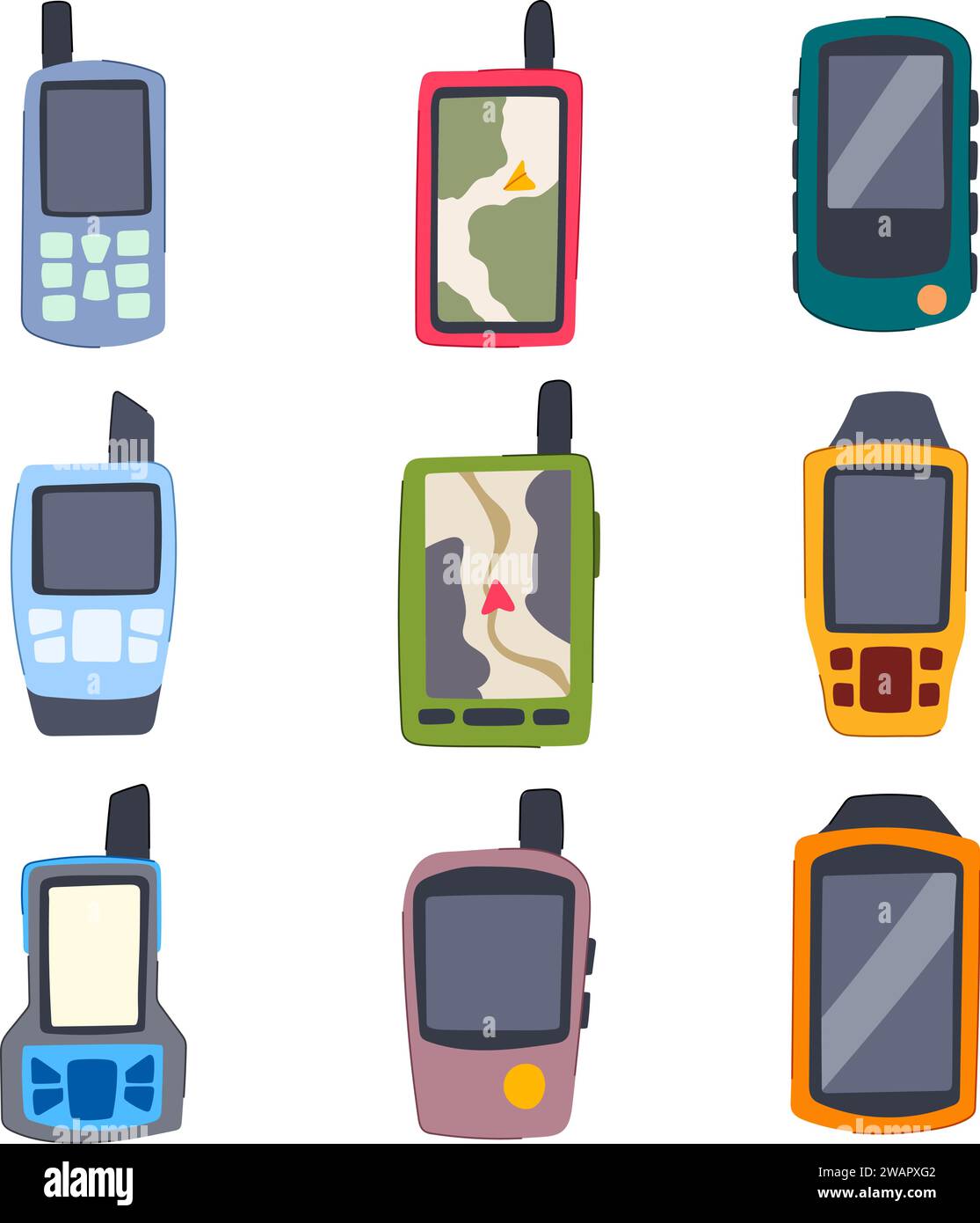 handheld gps set cartoon vector illustration Stock Vector Image & Art ... handheld gps set cartoon vector illustration Stock Vector Image & Art ...