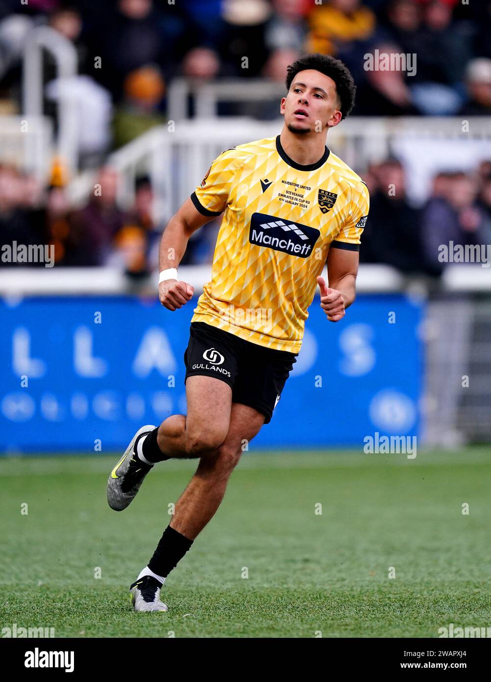 Maidstone United's Solomon Wanjau-Smith during the Emirates FA Cup ...