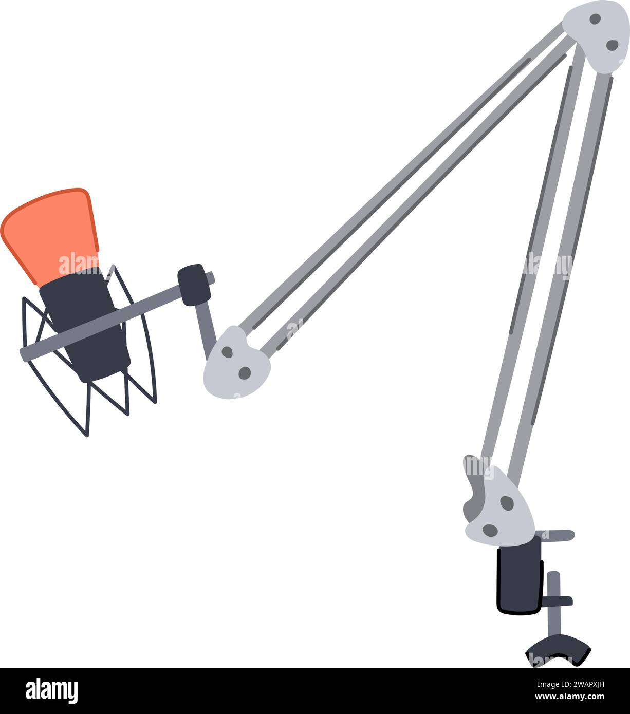 Black comedian microphone Stock Vector Images - Alamy