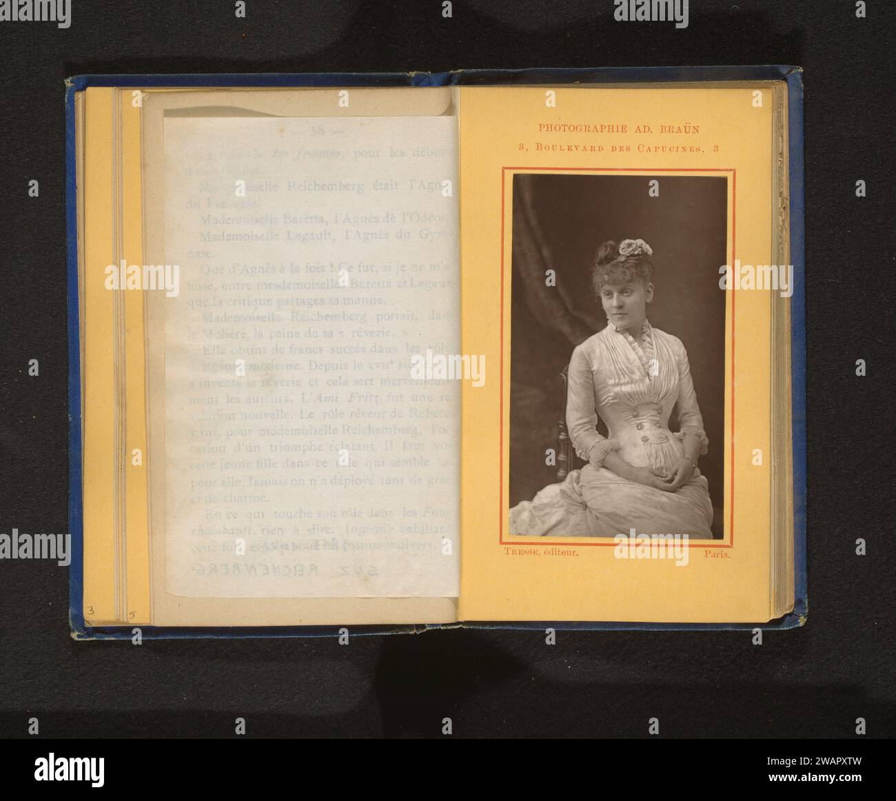 PortraT van Suzanne Reichenberg, Adolphe Braun & Cie., C. 1868 - in or ...