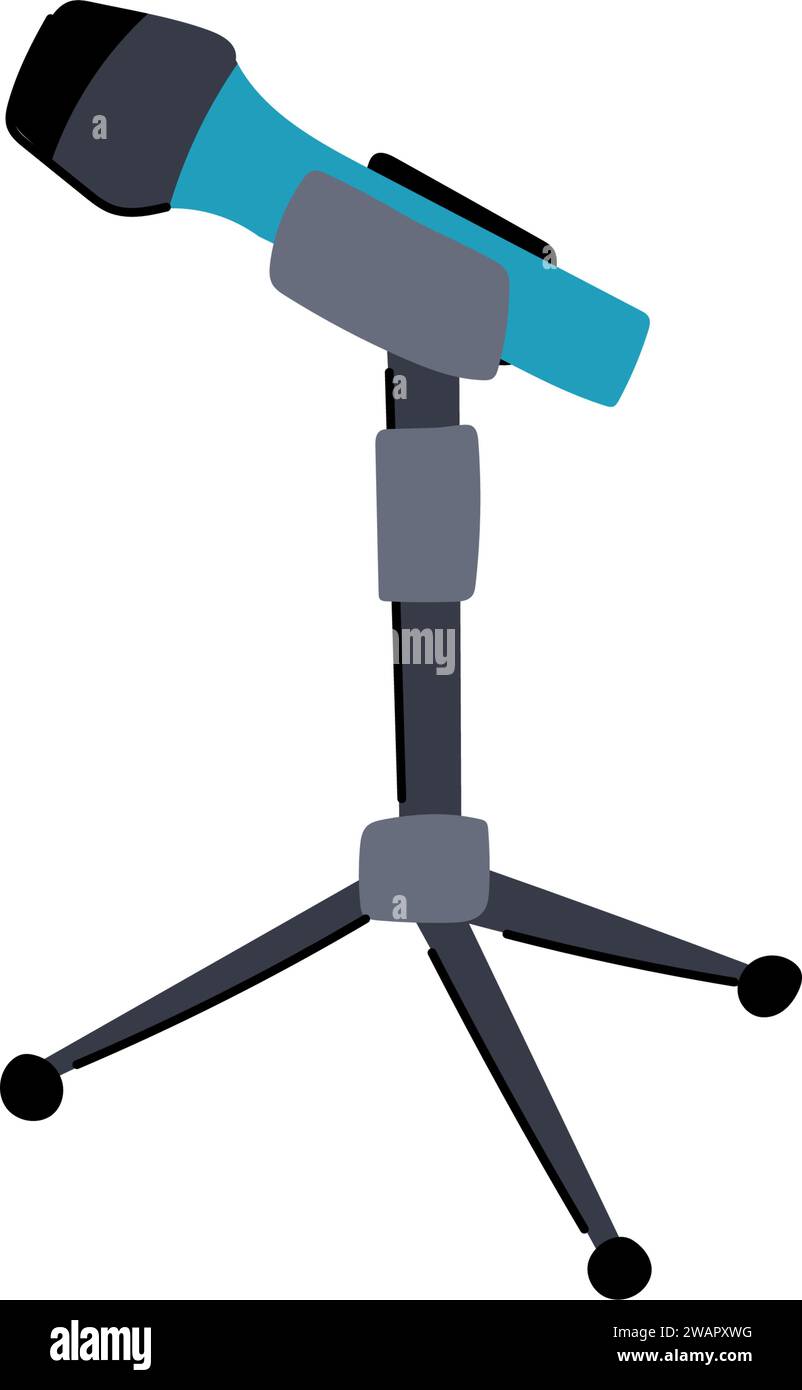 Black comedian microphone Stock Vector Images - Alamy