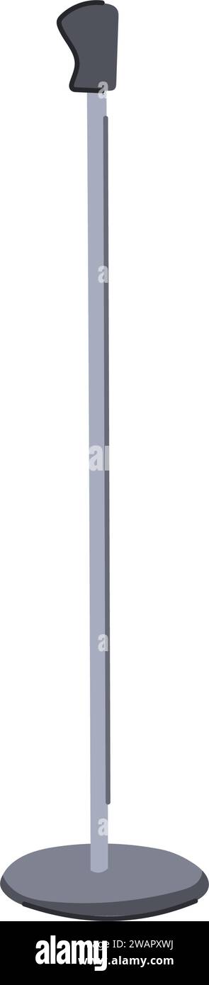 vintage microphone stand cartoon vector illustration Stock Vector Image ...