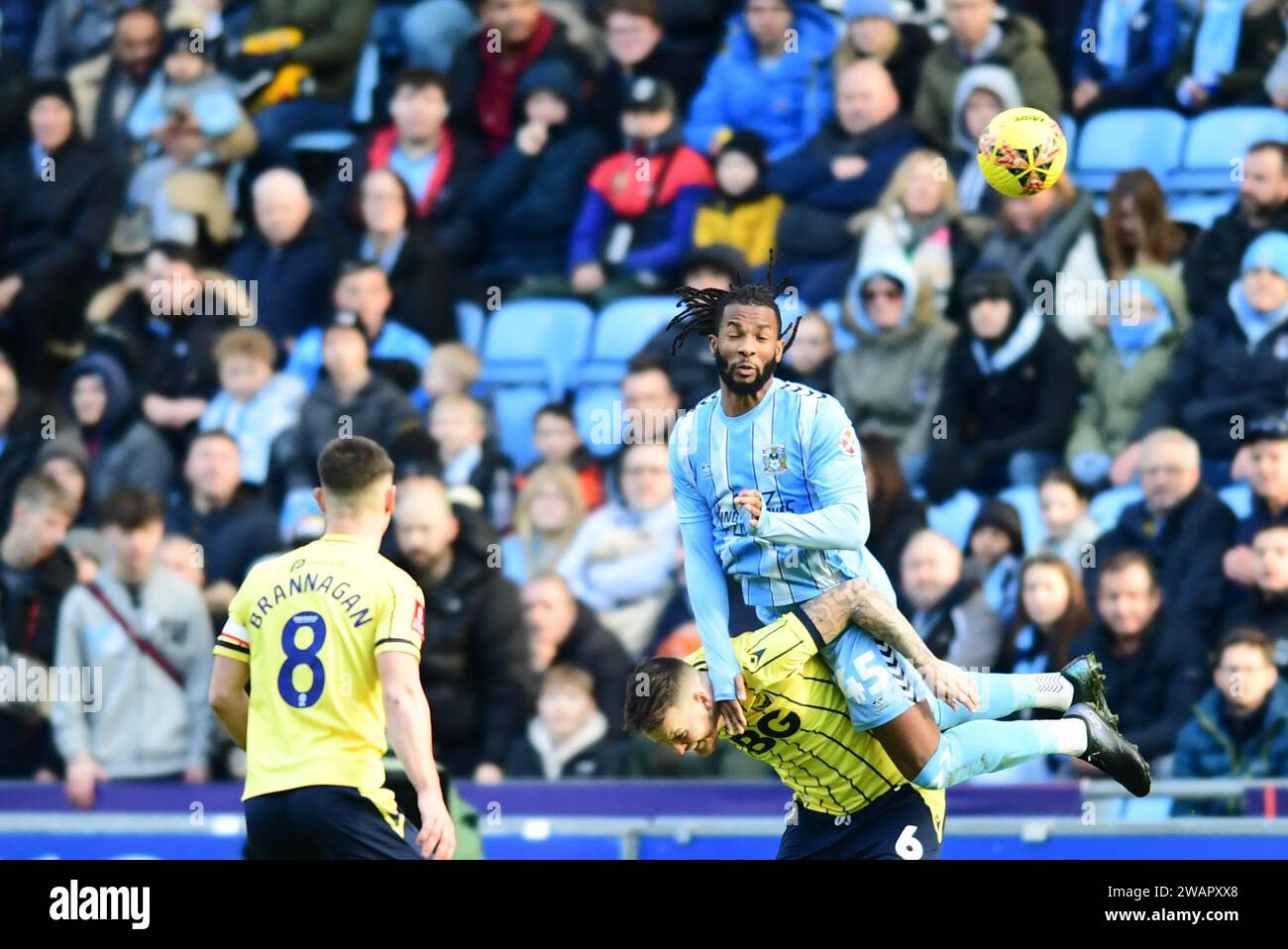 Coventry on Saturday 6th January 2024. Coventry, UK. 6th Jan 2024. Josh ...