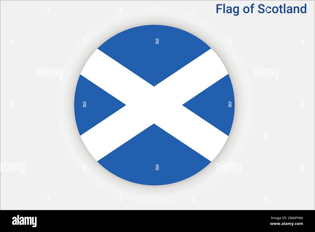 High detailed flag of Scotland. National Scotland flag. Europe. 3D ...