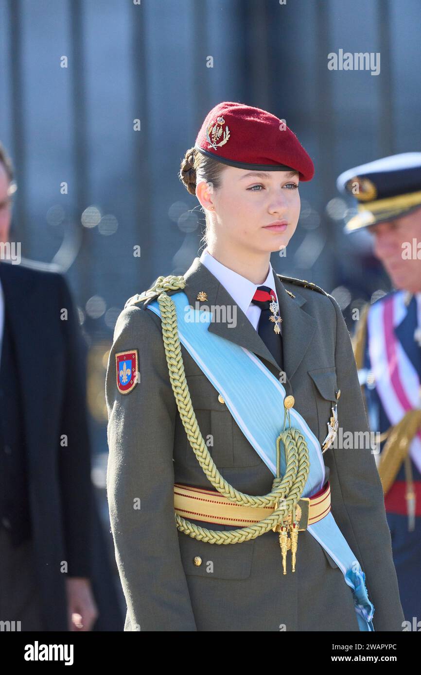 Madrid. Spain. 20240106, Crown Princess Leonor attends New Year's ...