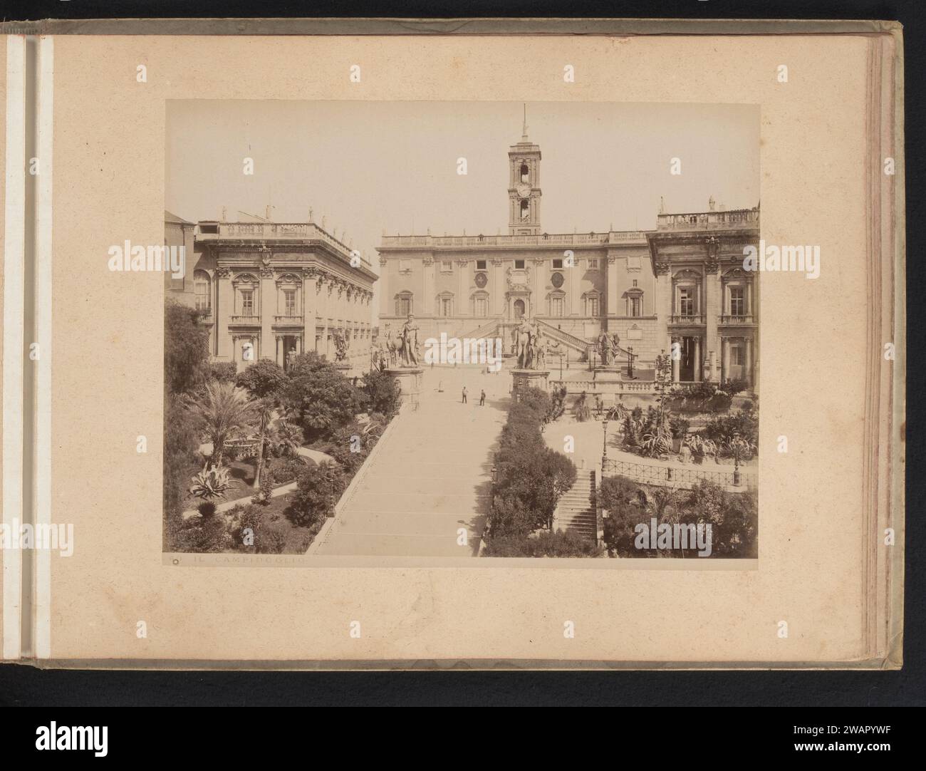 View of the Capitol in Rome, Anonymous, 1870 - c. 1895 photograph This ...
