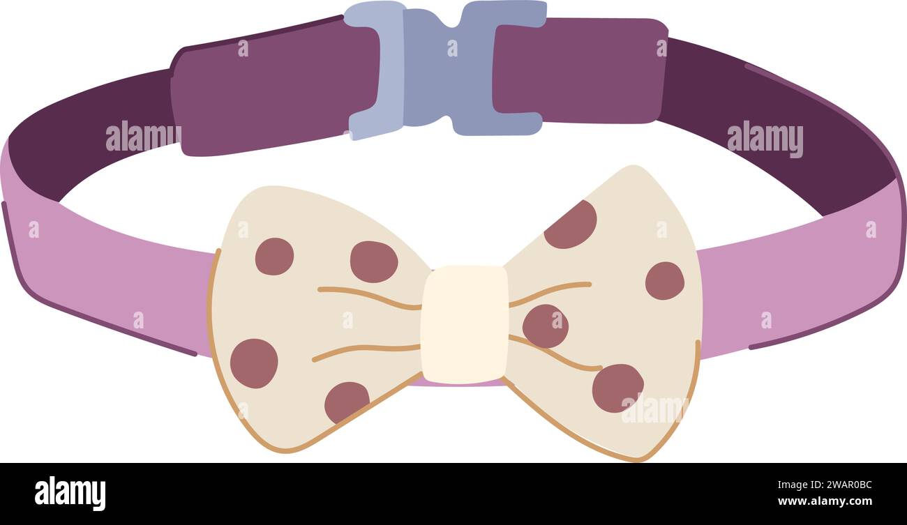 puppy pet collar cartoon vector illustration Stock Vector Image & Art ...