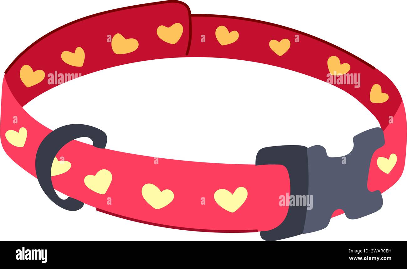 animal pet collar cartoon vector illustration Stock Vector Image & Art ...