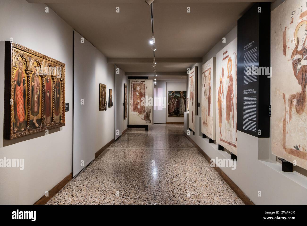 Internal exhibition rooms of the Civic Museum of Bassano del Grappa ...