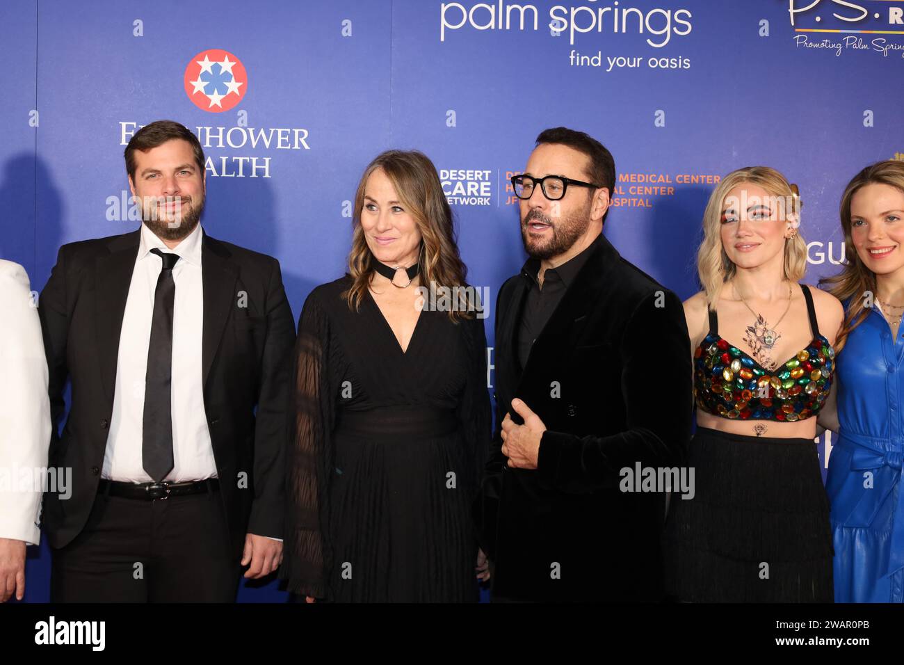 Palm Springs, California, U.S.A. 5th Jan, 2024. From left: director of ...