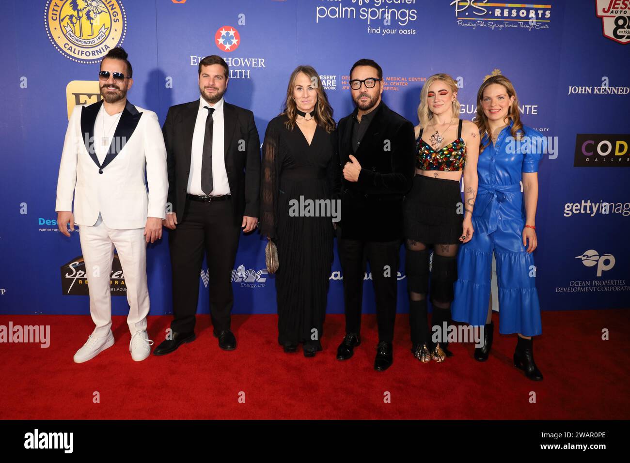 Palm Springs, California, U.S.A. 5th Jan, 2024. From left: producer ...