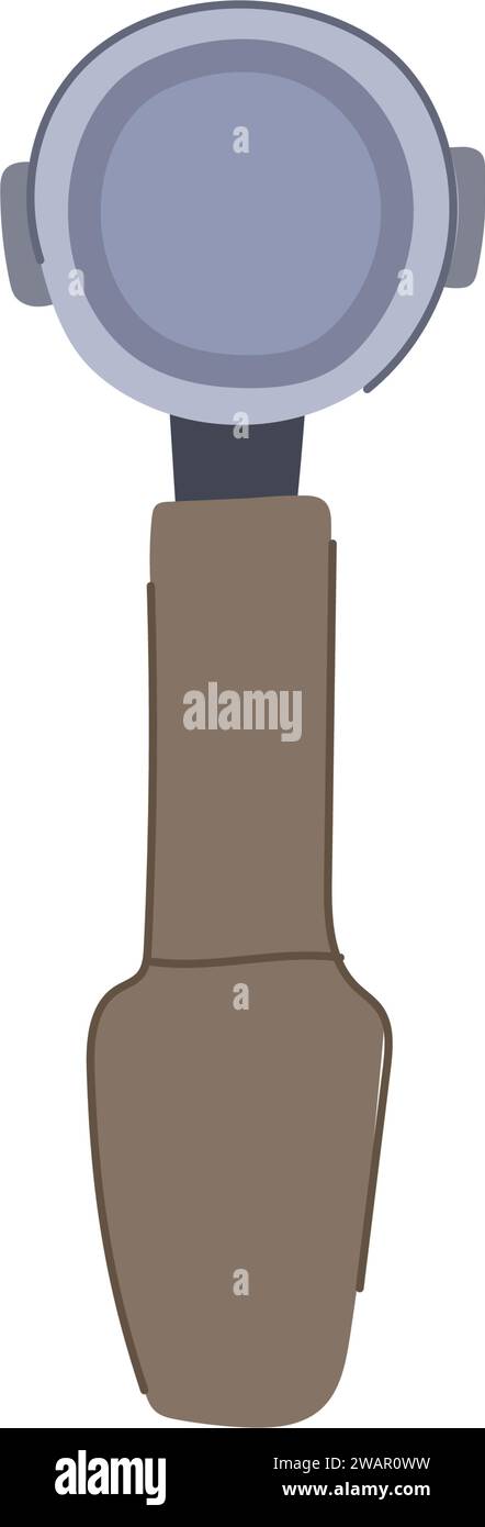 logo portafilter coffee cartoon vector illustration Stock Vector Image ...