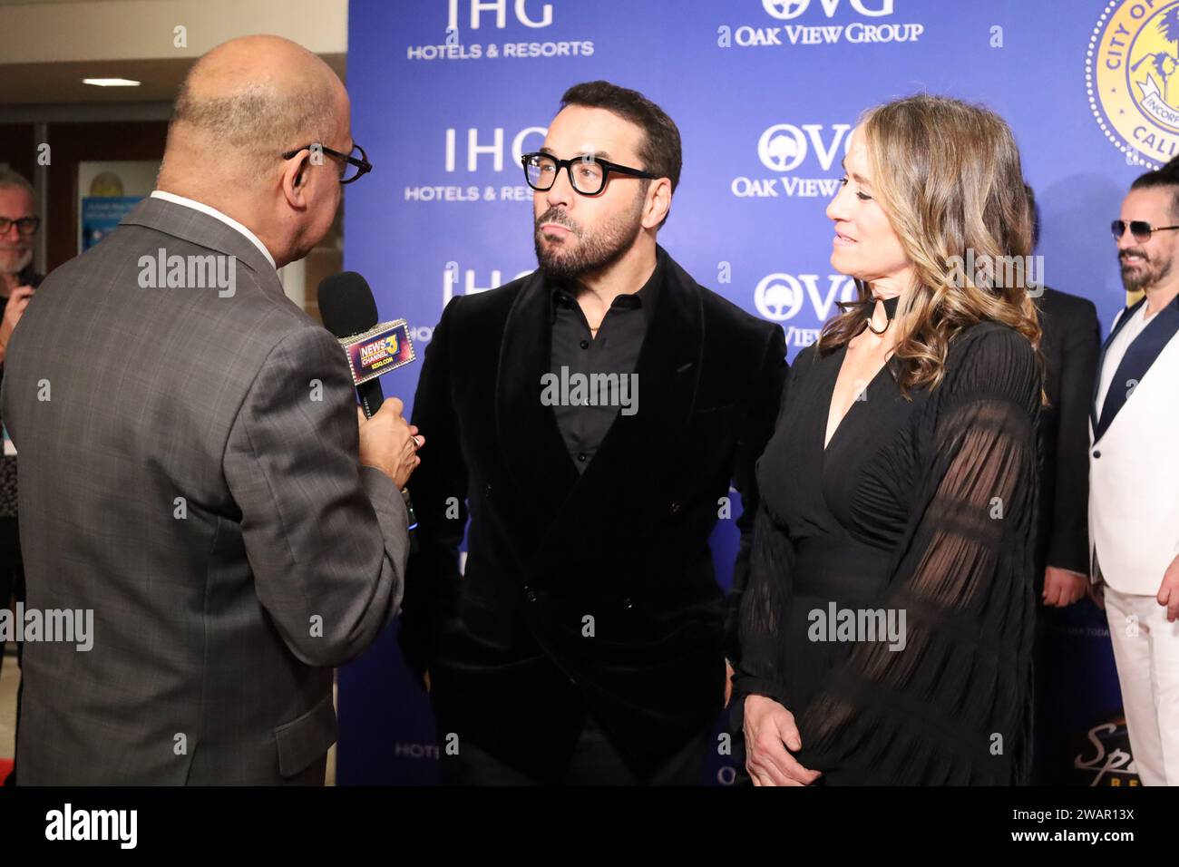 Palm Springs, California, U.S.A. 5th Jan, 2024. KESO News Channel 3 Reporter Patrick Evans ...