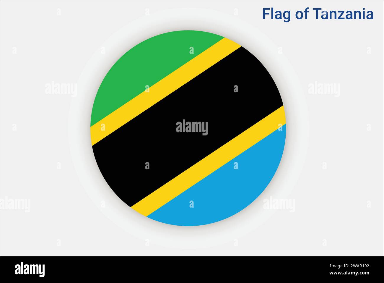 High Detailed Flag Of Tanzania National Tanzania Flag Africa 3d