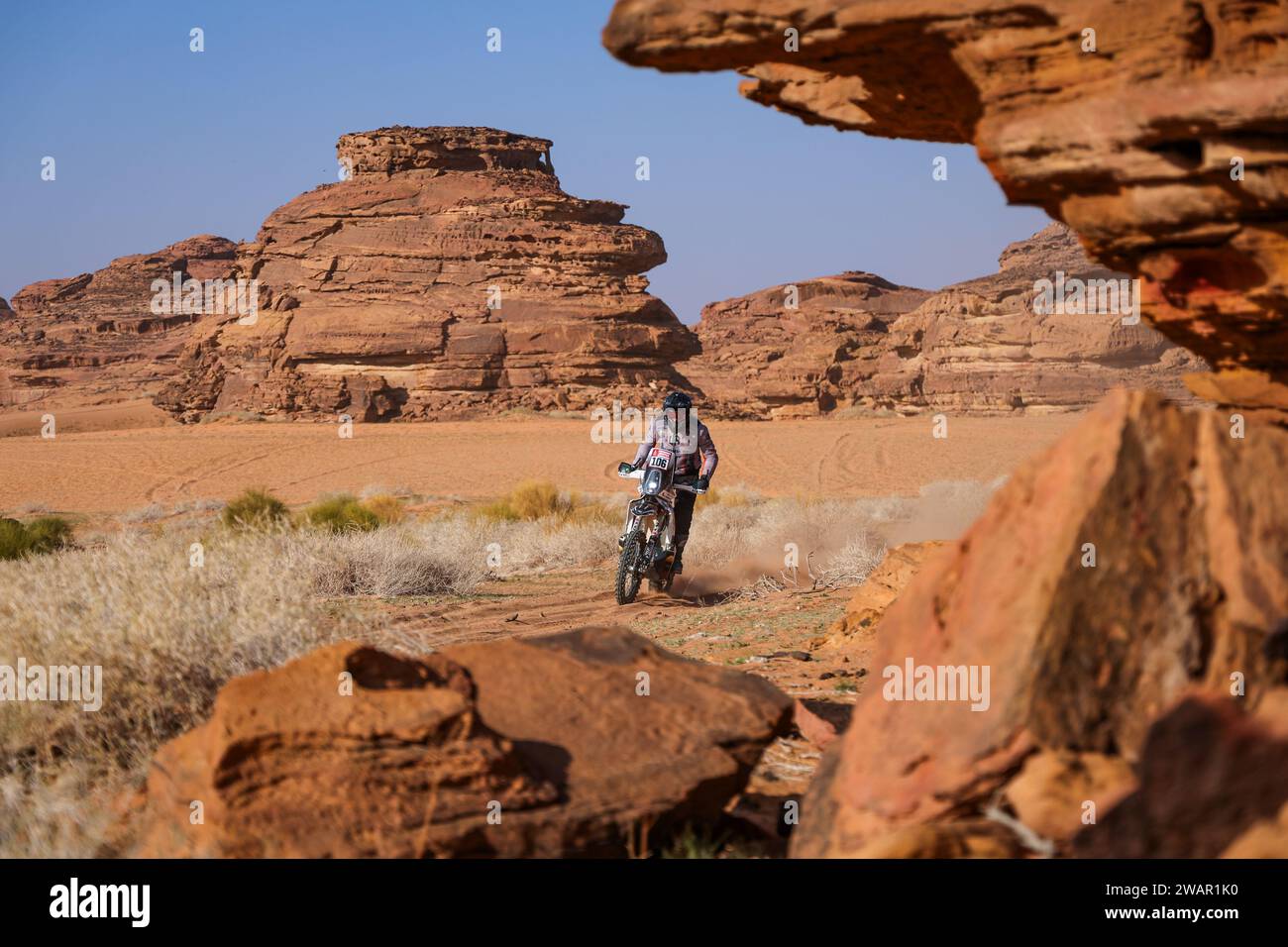 106 BAS Jérôme (fra), Team Universale Ride, KTM during the Stage 1 of the Dakar 2024 on January ...