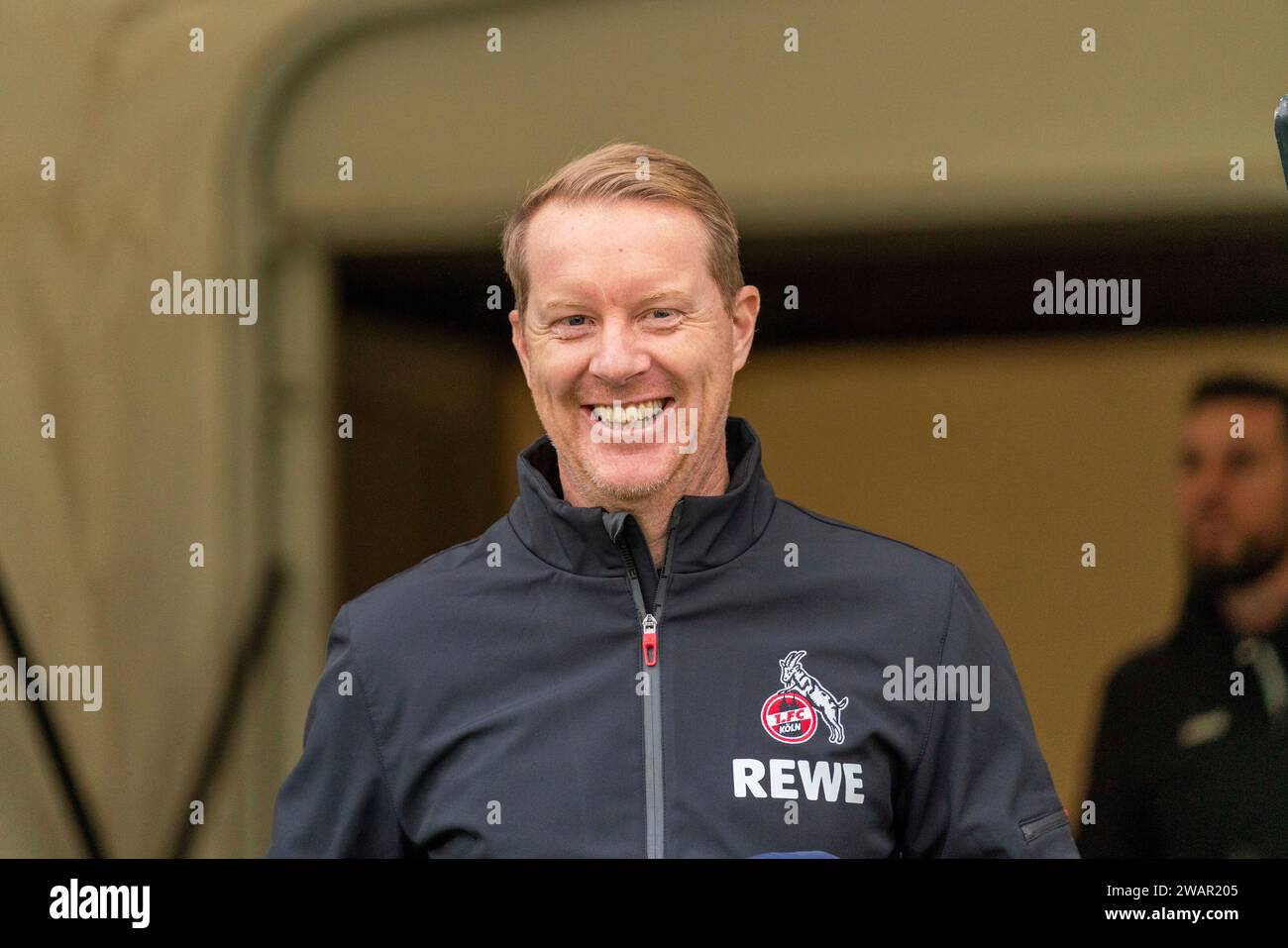Essen, Deutschland. 14th Jan, 2023. Timo Schultz (1. FC Koeln, Trainer) GER, RW Essen vs. 1. FC ...