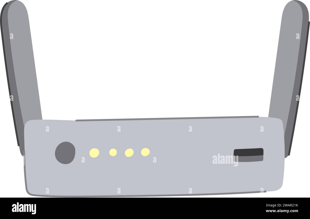 broadband router cartoon vector illustration Stock Vector Image & Art ...