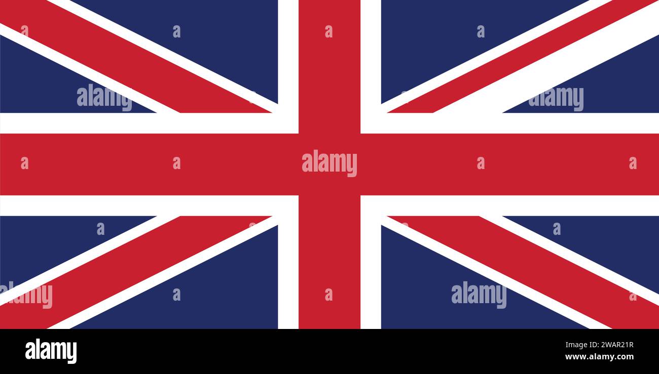 High detailed flag of United Kingdom. National United Kingdom flag ...