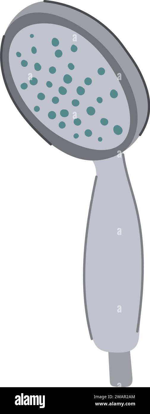 bathroom shower head cartoon vector illustration Stock Vector Image ...