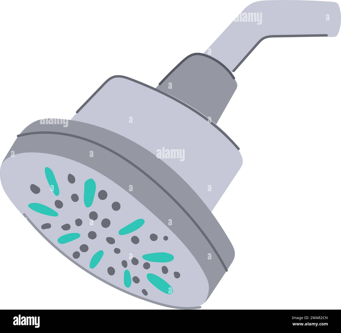 spray shower head cartoon vector illustration Stock Vector Image & Art ...