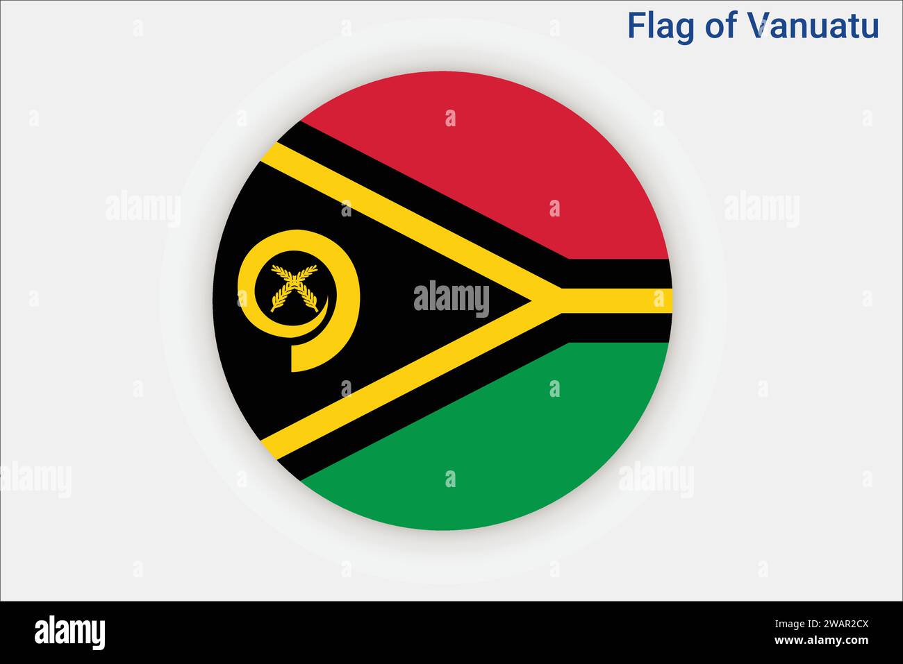 High detailed flag of Vanuatu. National Vanuatu flag. Oceania. 3D illustration Stock Vector ...