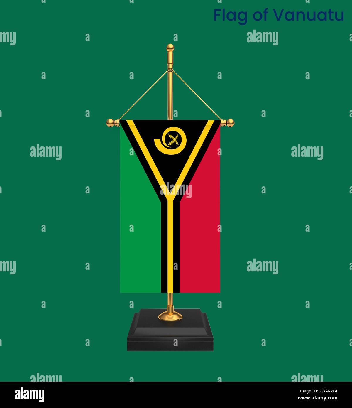 High detailed flag vanuatu hi-res stock photography and images - Alamy