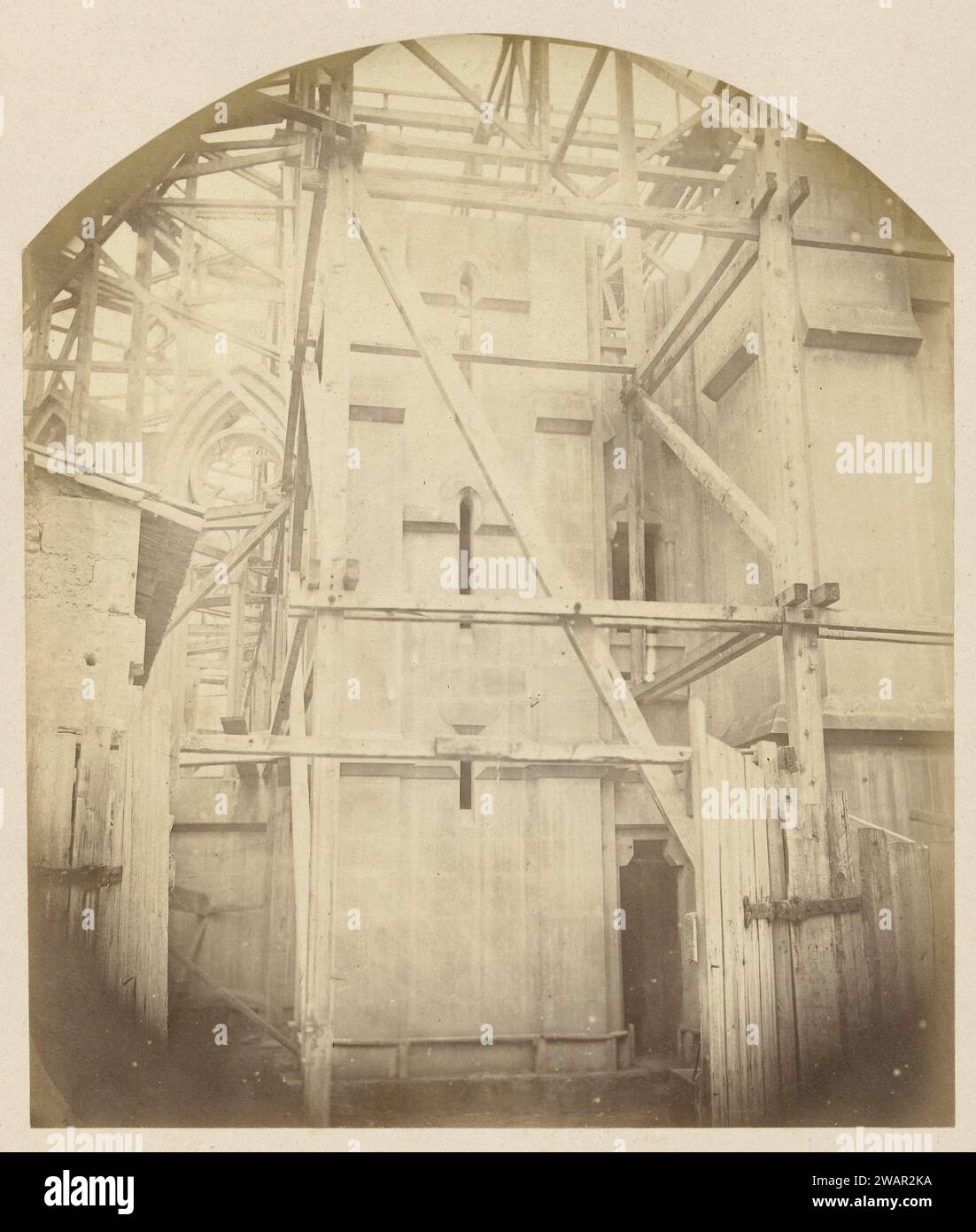 Église Saint-Vincent-de-Paul in Marseille under construction, Adolphe ...