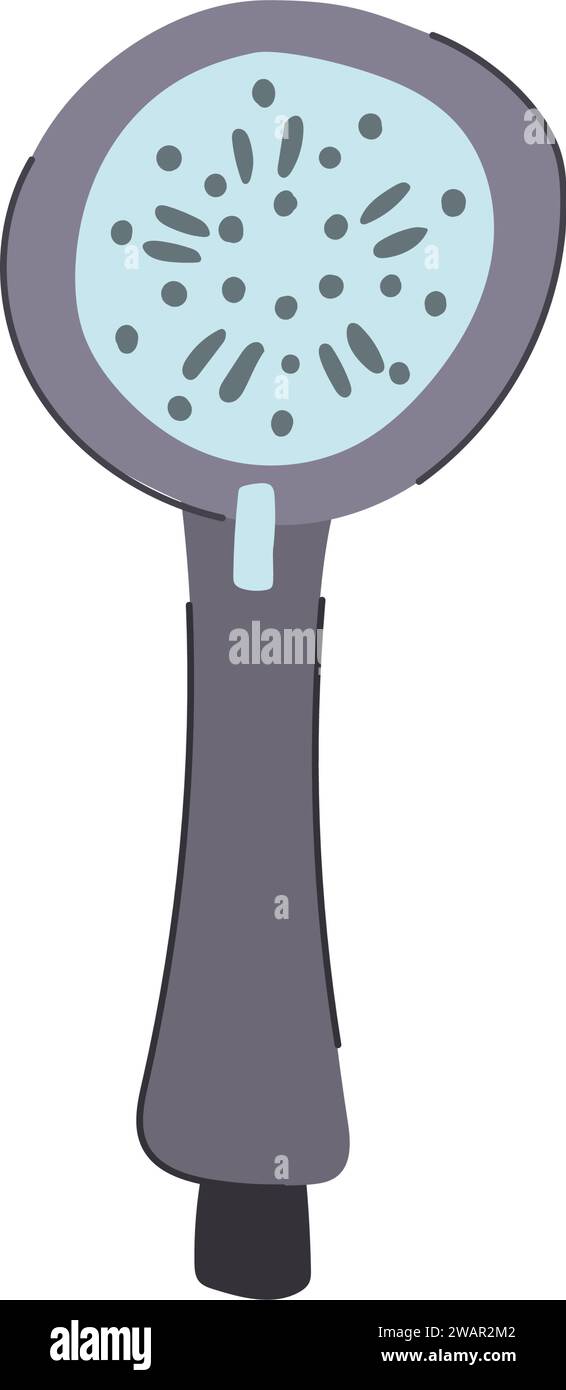 silver shower head cartoon vector illustration Stock Vector Image & Art ...