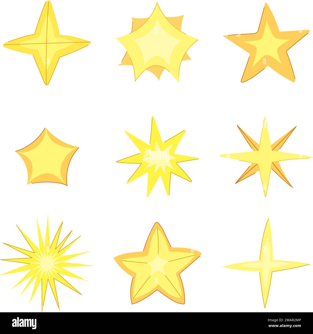 star set cartoon vector illustration Stock Vector Image & Art - Alamy