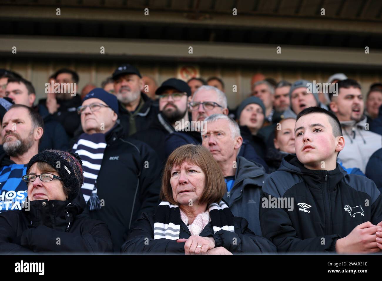 Derby County fans during the Sky Bet League One match at Highbury ...