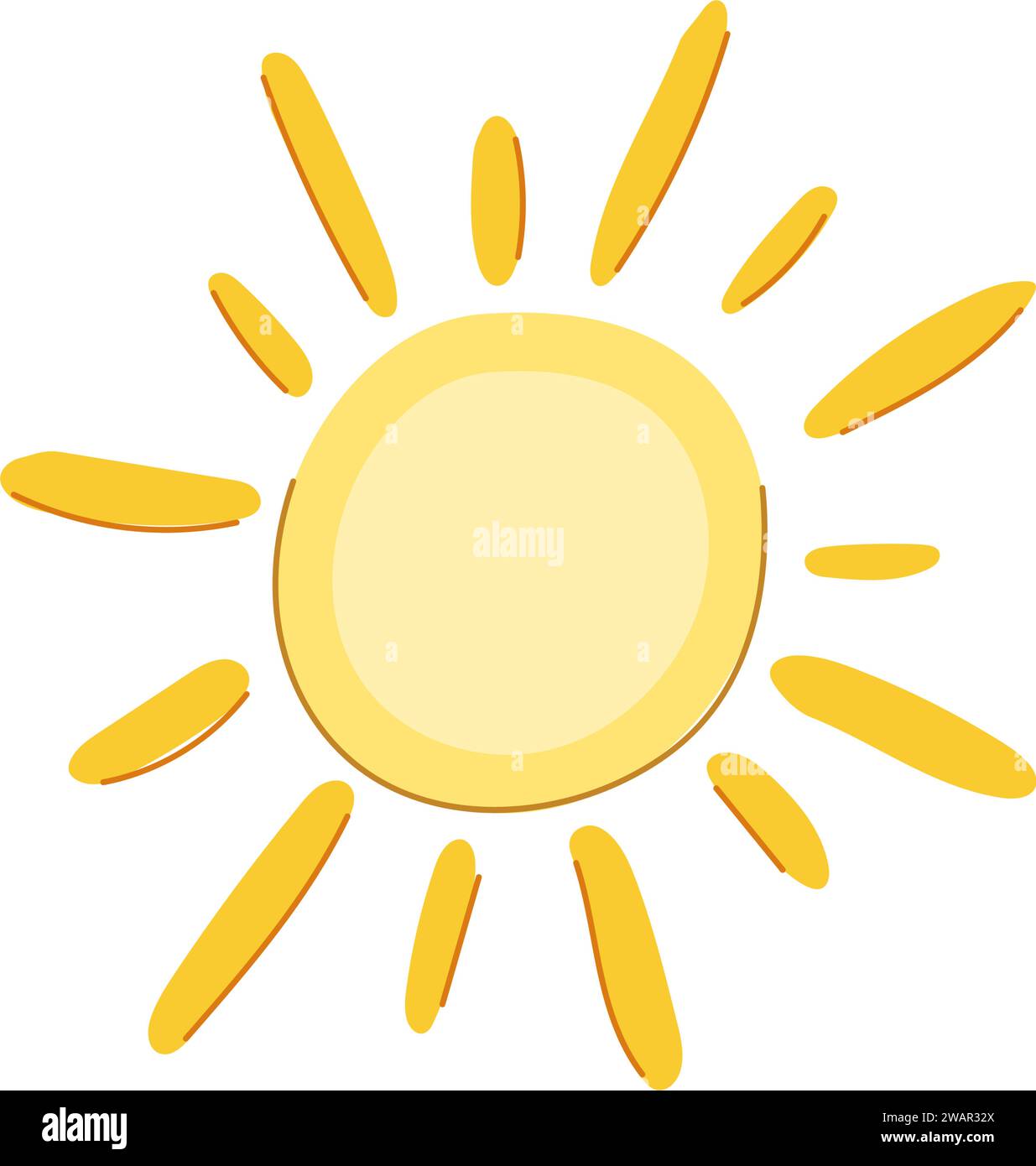 sunny sun cartoon vector illustration Stock Vector Image & Art - Alamy