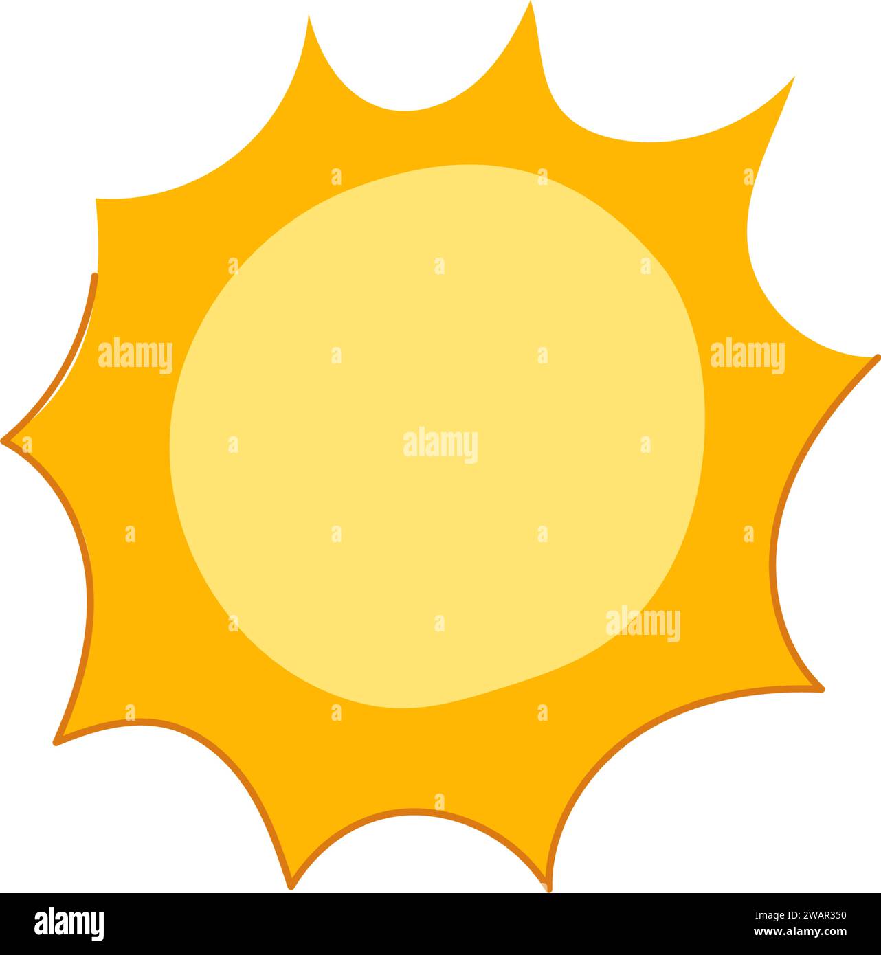 light sun cartoon vector illustration Stock Vector Image & Art - Alamy