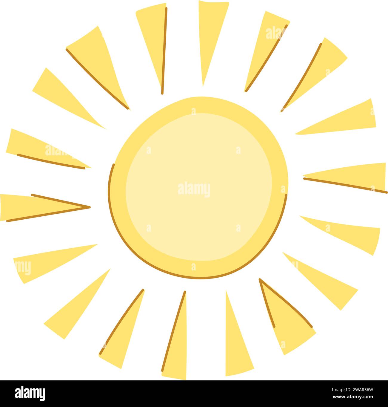 summer sun cartoon vector illustration Stock Vector Image & Art - Alamy