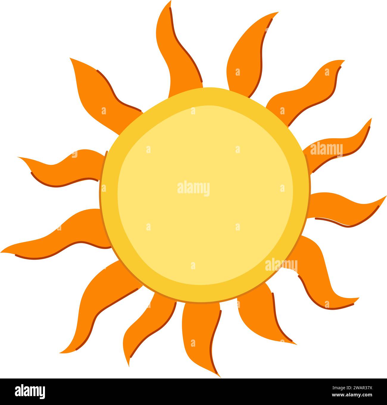 sunlight sun cartoon vector illustration Stock Vector Image & Art - Alamy