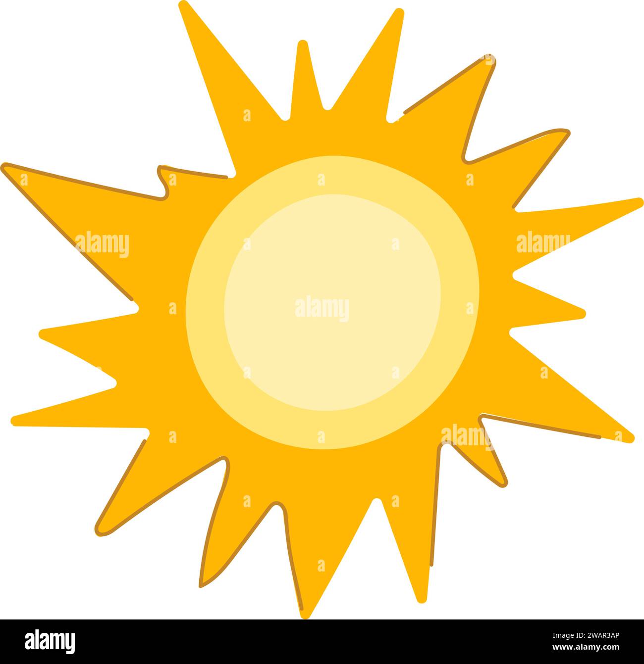 shine sun cartoon vector illustration Stock Vector Image & Art - Alamy
